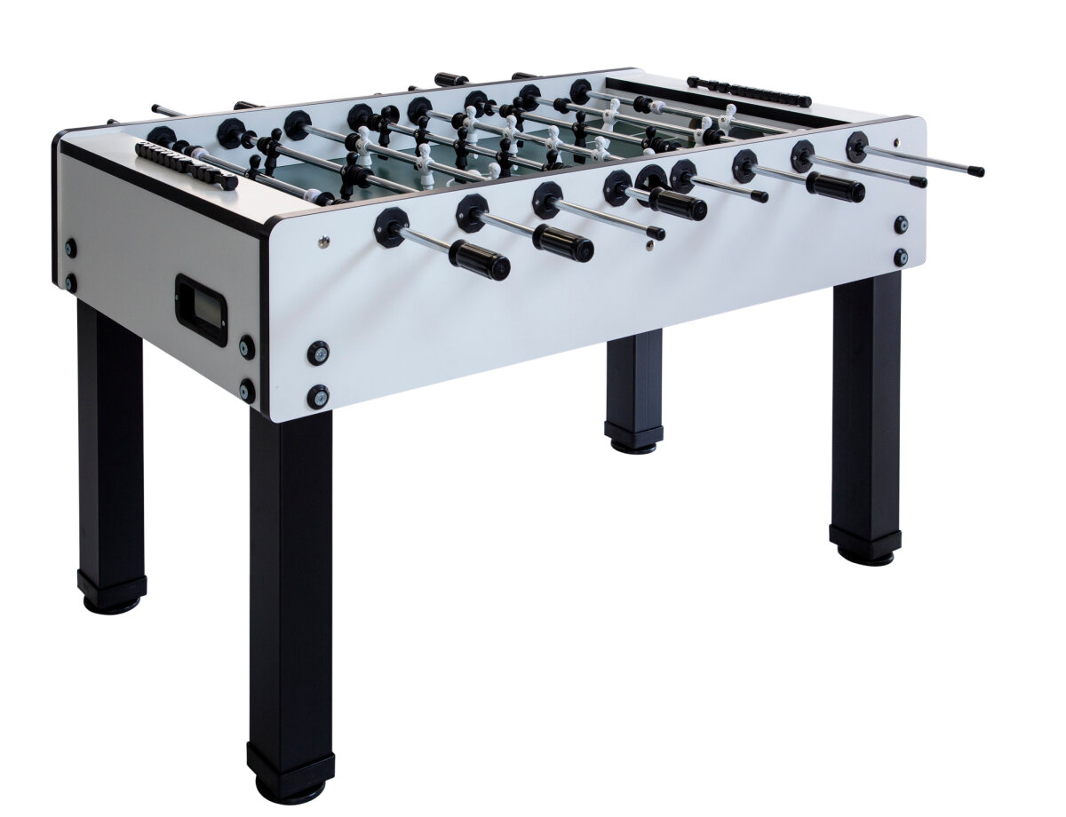 Profi Kickertisch Tischkicker "Meisterkicker" in weiß, 854,05